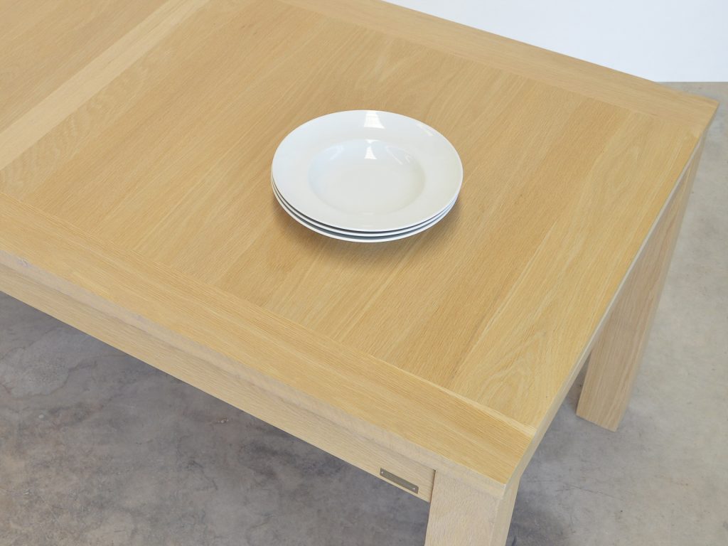 Mesa comedor madera roble de estilo nórdico. Envío gratuito.